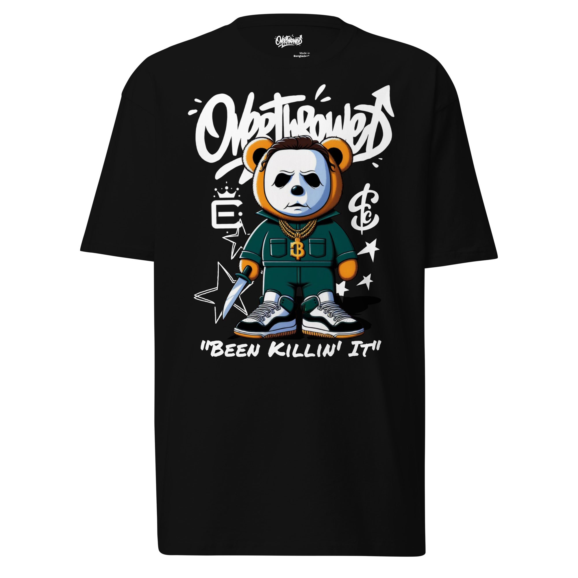 Teddy Mike Tee - Black – OverThrowed Apparel